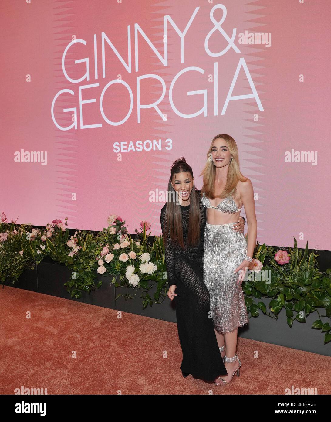 (L-R) Antonia Gentry and Brianne Howey at the Netflix's "GINNY & GEORGIA" Season 3 Los Angeles ...