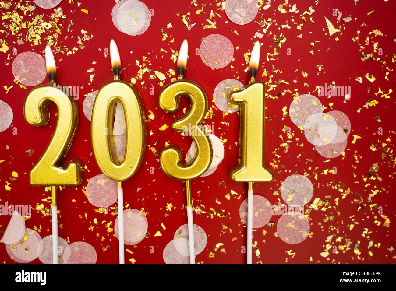 Happy New Year 2031. Holiday background. Numbers of year 2031 from ...