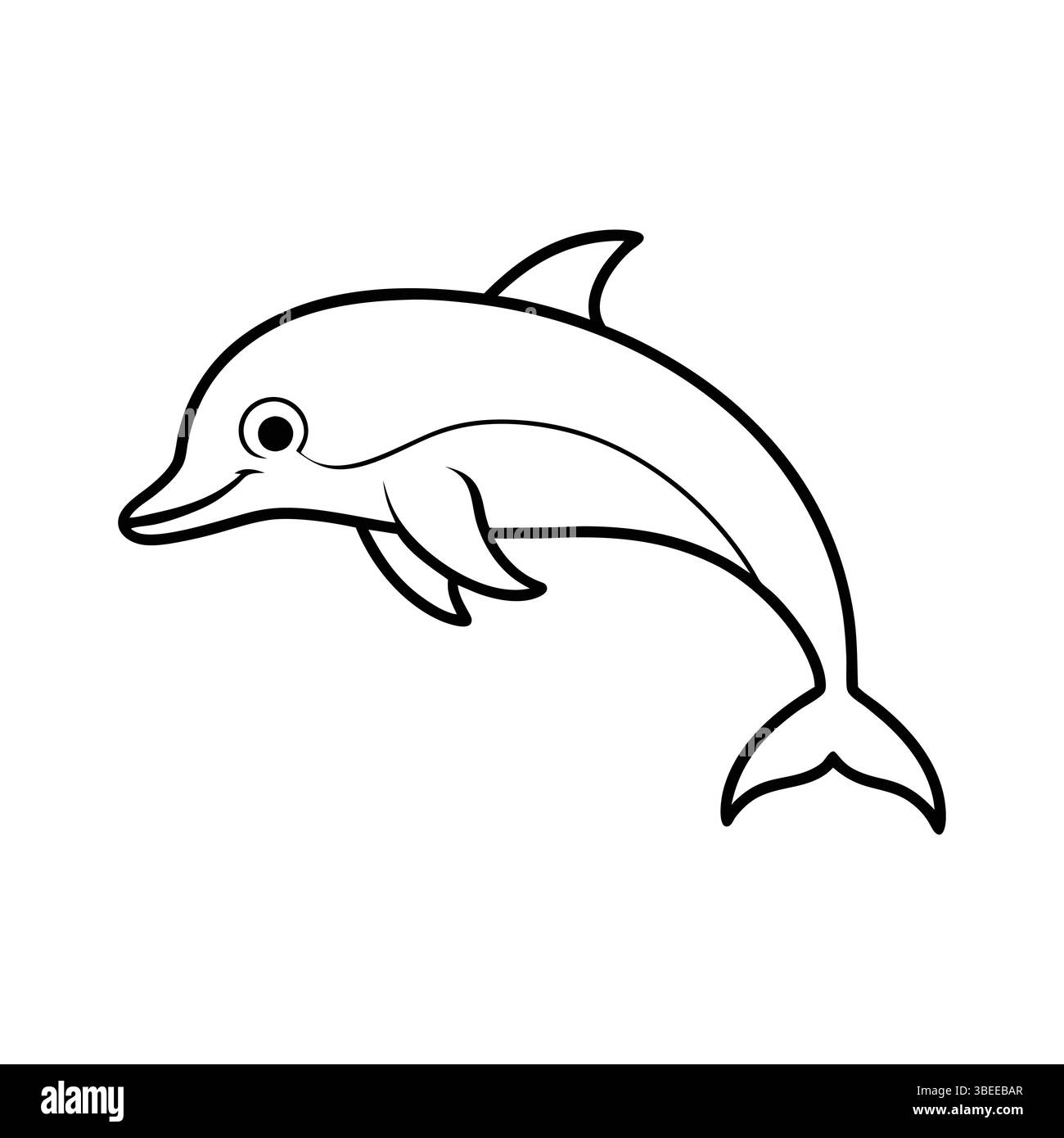 Minimal dolphin hi-res stock photography and images - Alamy