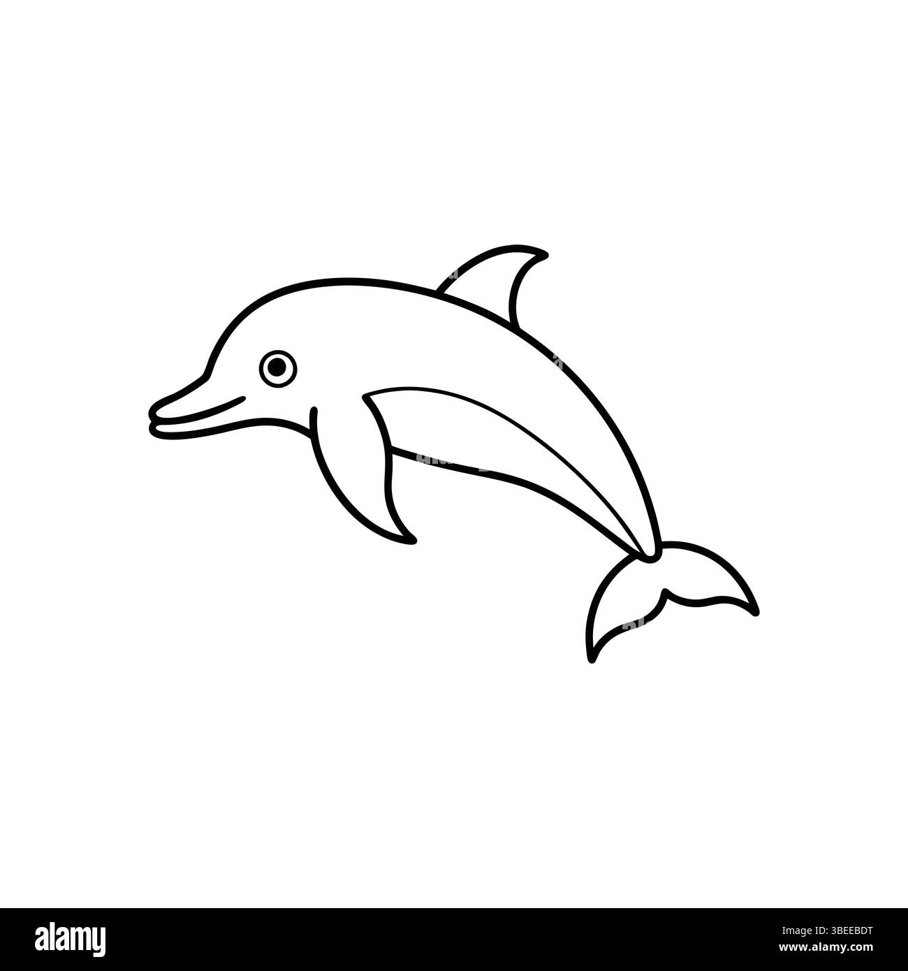 Dolphin Line Art svg Stock Vector Image & Art - Alamy