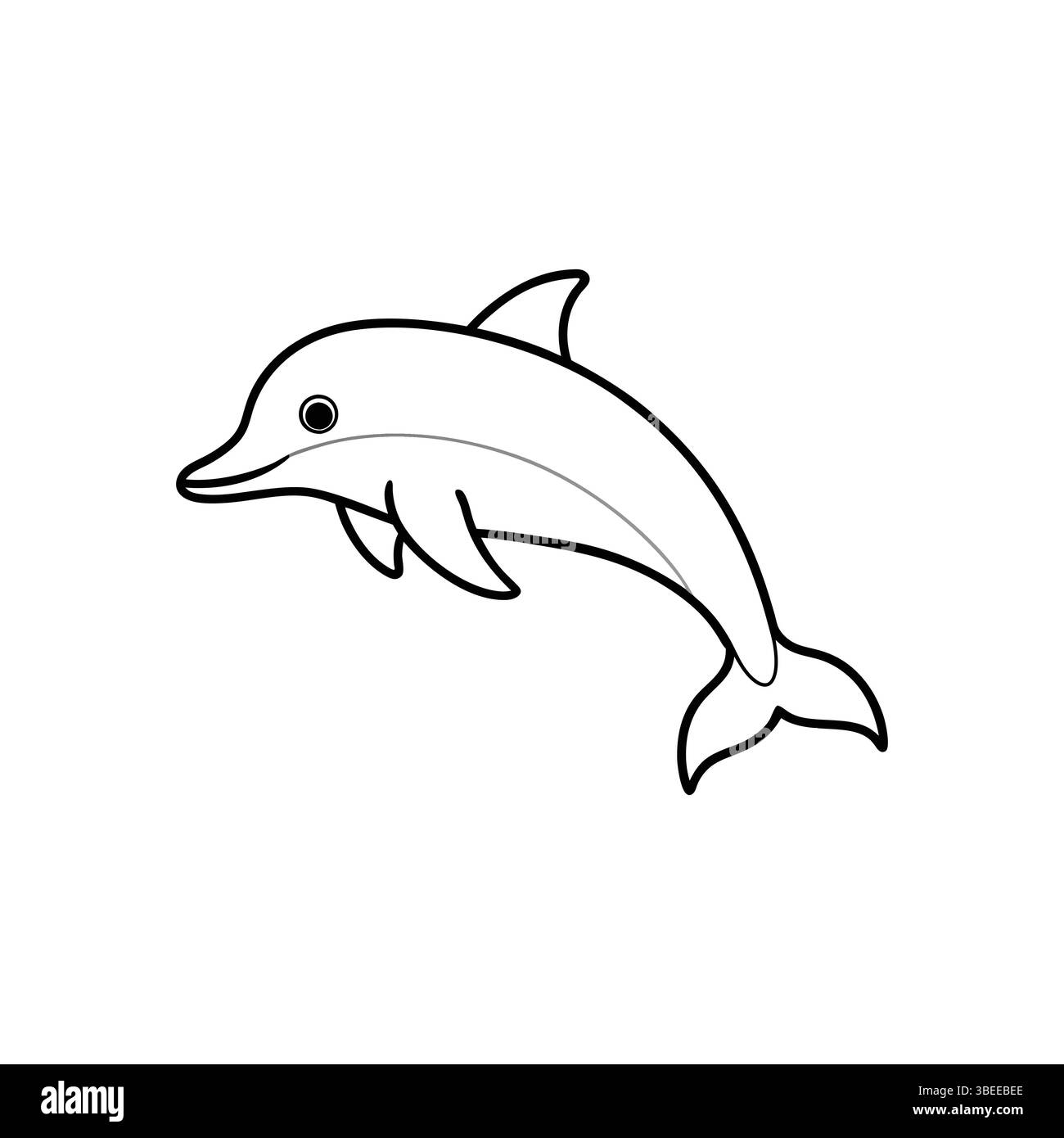 Dolphin Line Art svg Stock Vector Image & Art - Alamy