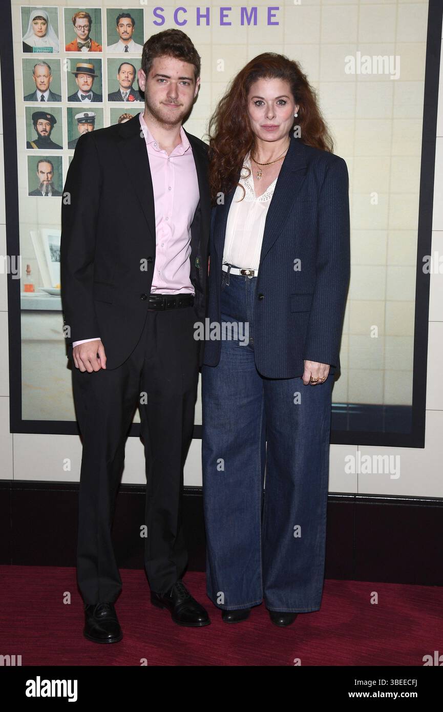 (L-R) Roman Zelman and Debra Messing attend 'The Phoenician Scheme' New ...