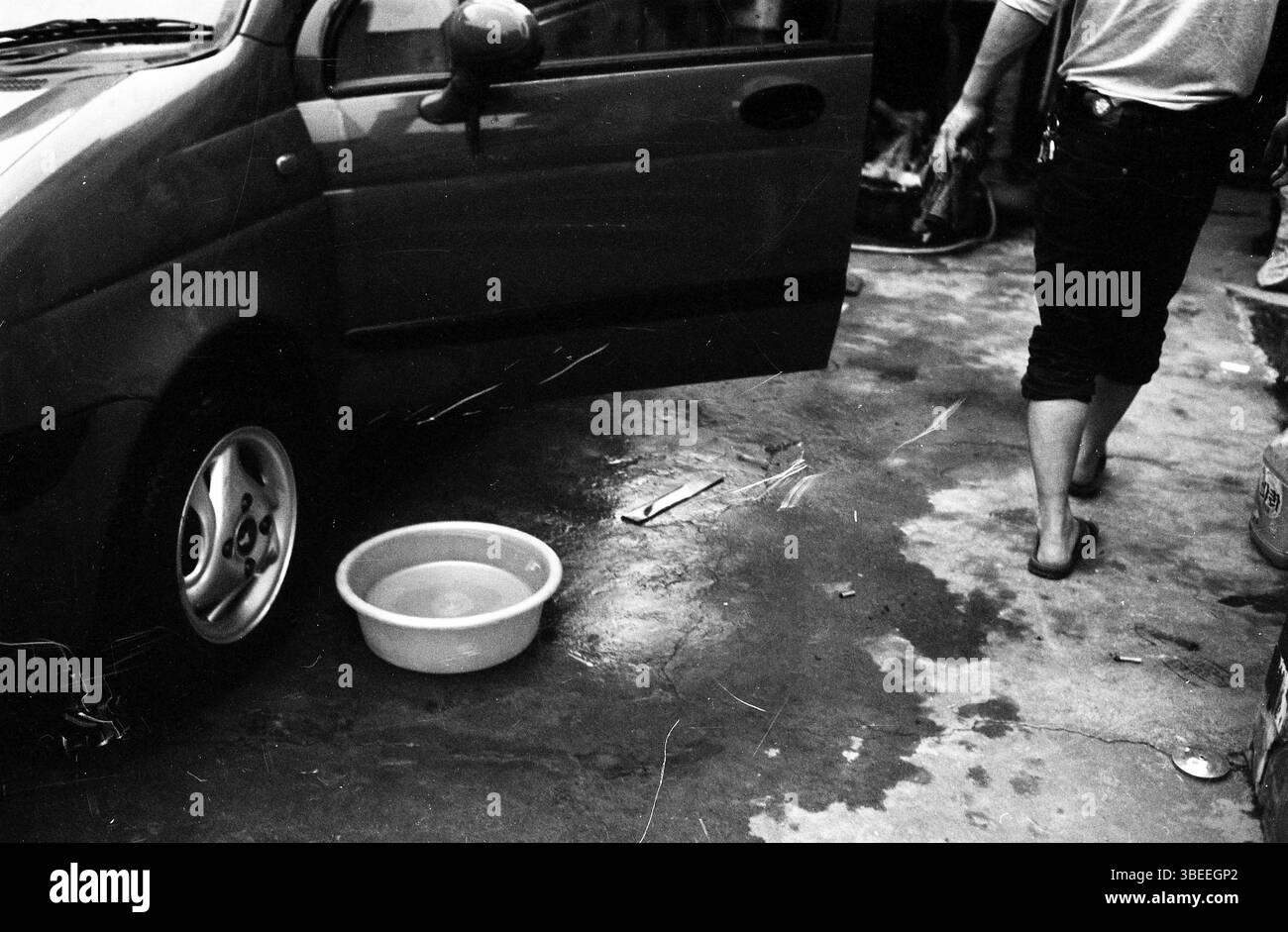 Residential chores Black and White Stock Photos & Images - Alamy