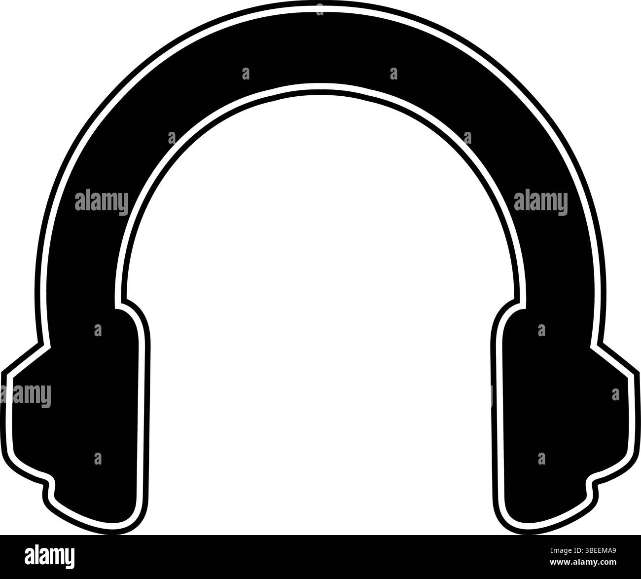 Headphones outline Stock Vector Images - Alamy