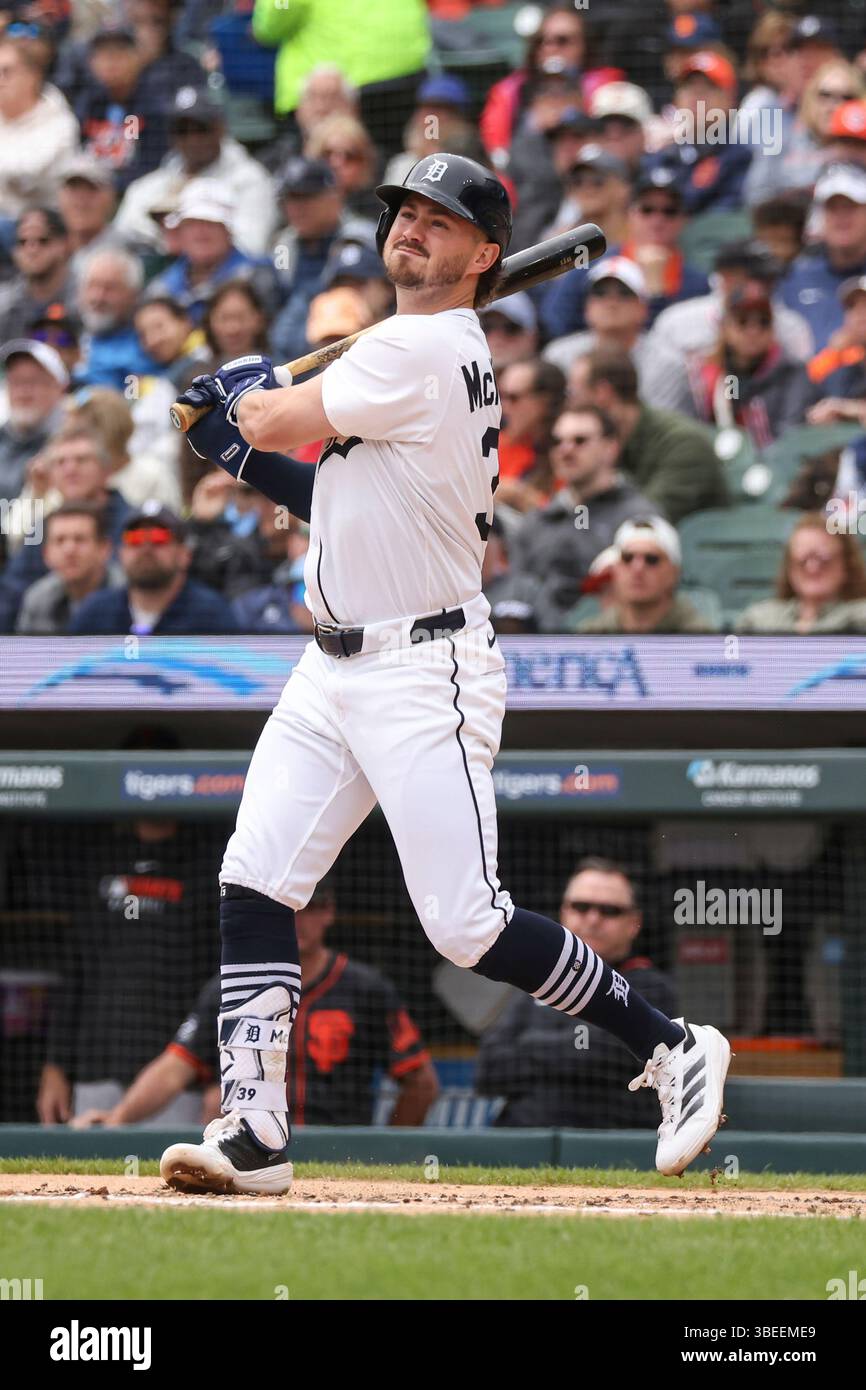 DETROIT, MI - MAY 28: Detroit Tigers third baseman Zach McKinstry (39 ...