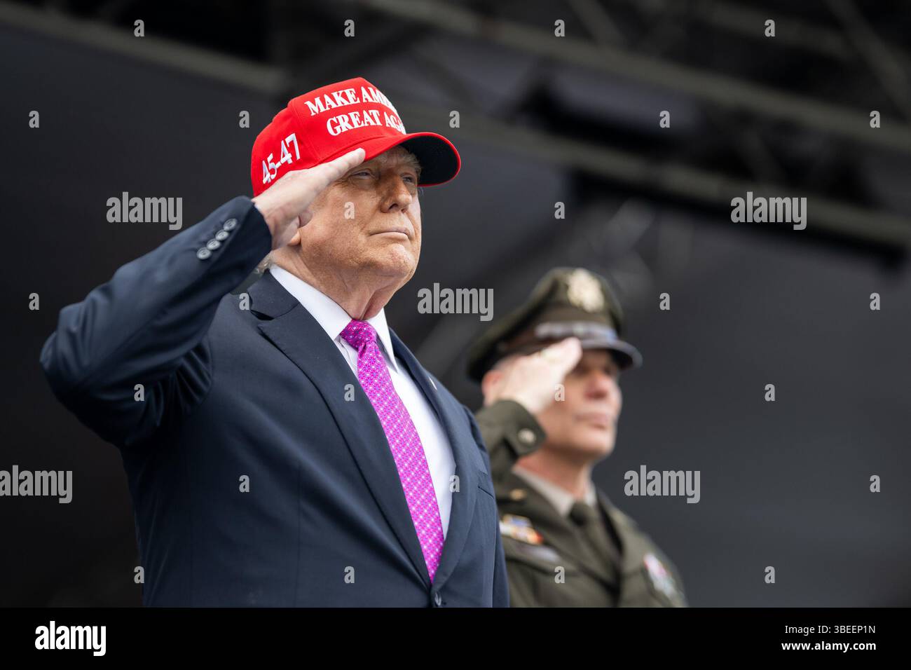 President Donald Trump delivers remarks at the 2025 U.S. Military ...
