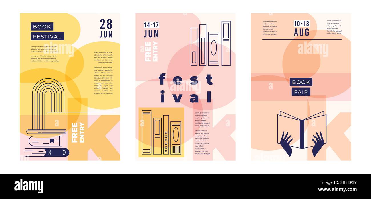 Book fair poster for advertising. Vertical poster for book fair with ...