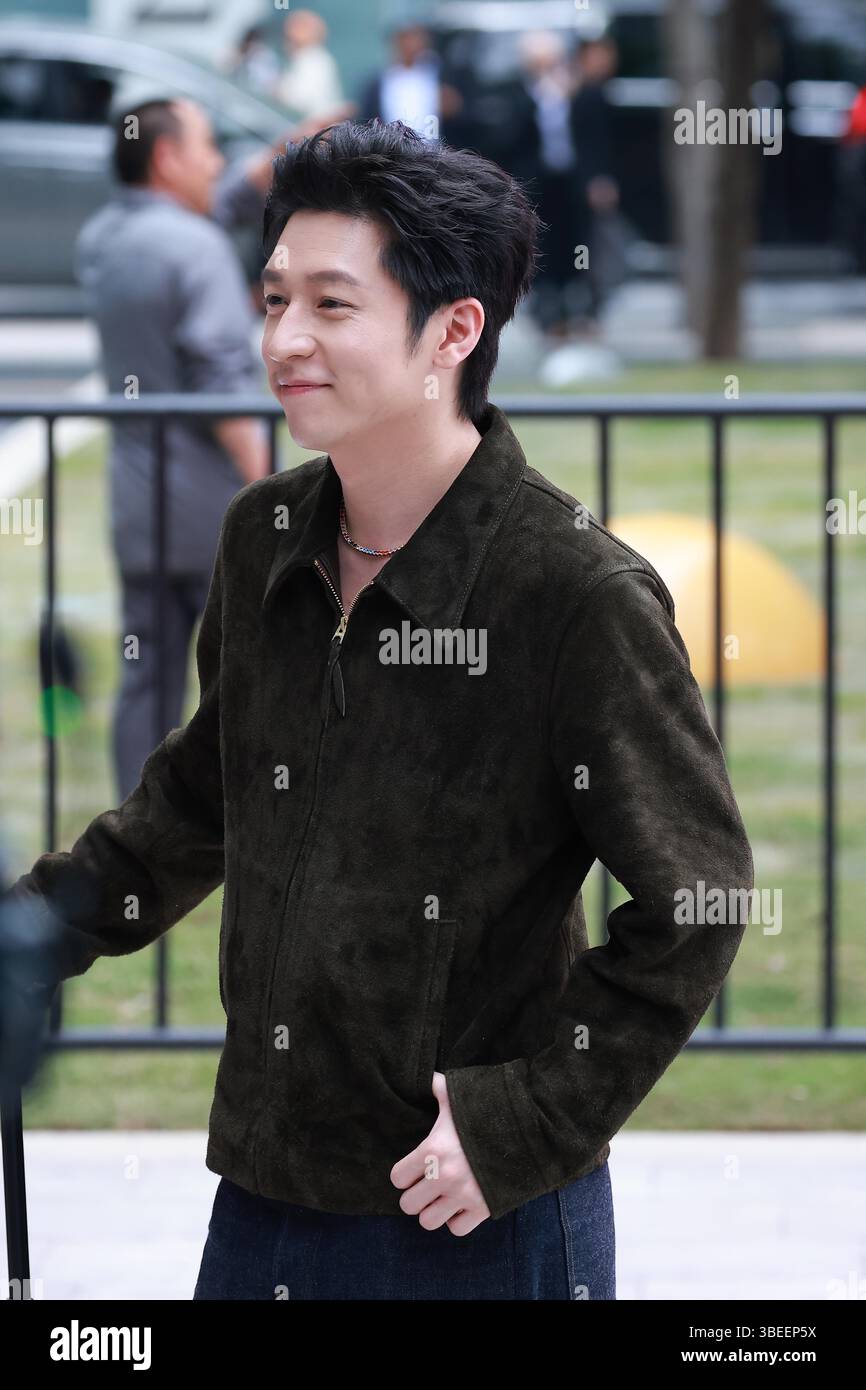 Hong Kong actor Sun Yang attends an activity in Shanghai, China, 15 May ...