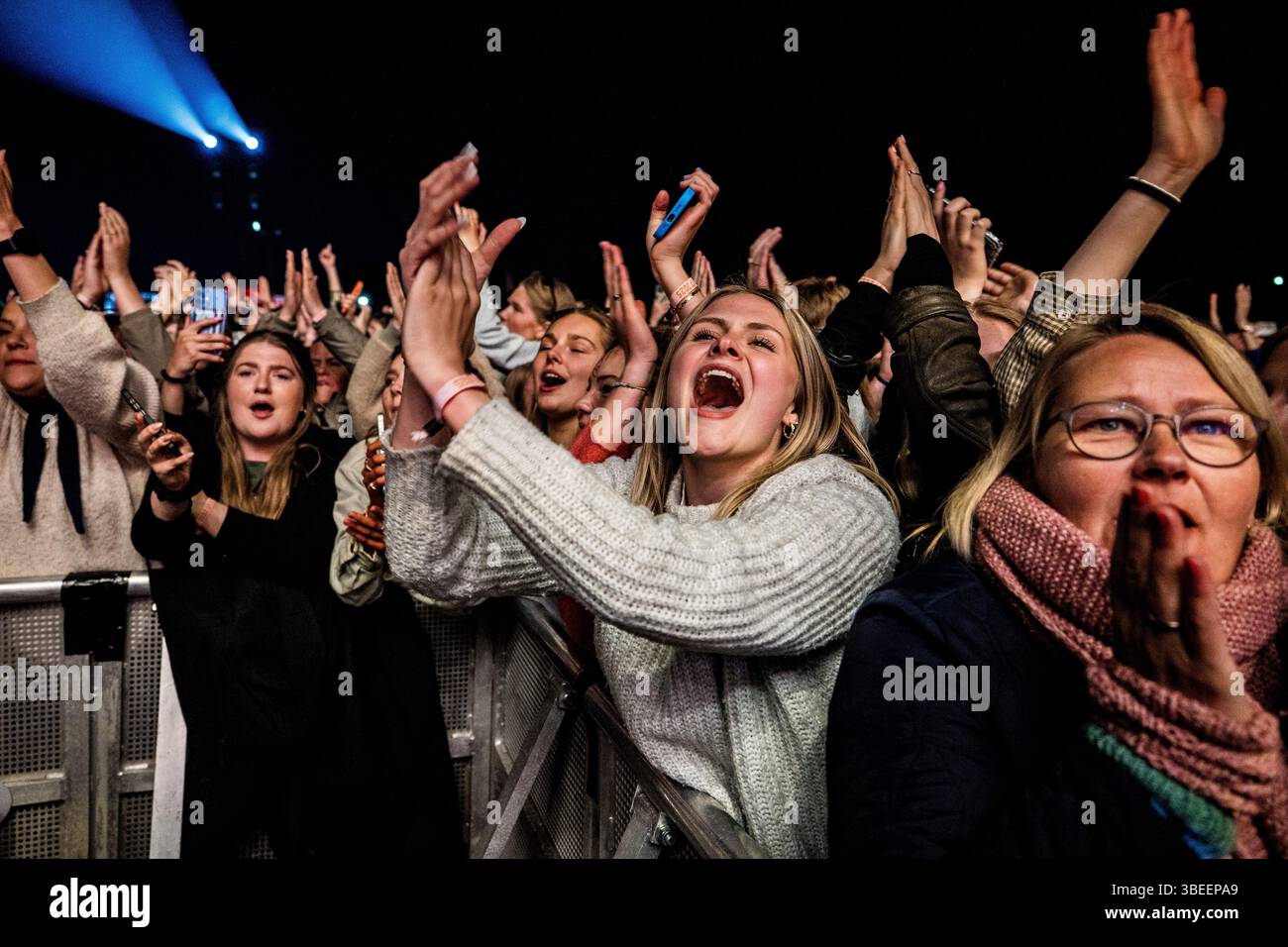 Jelling, Denmark. 28th May, 2025. Festival goers seen at a live concert ...