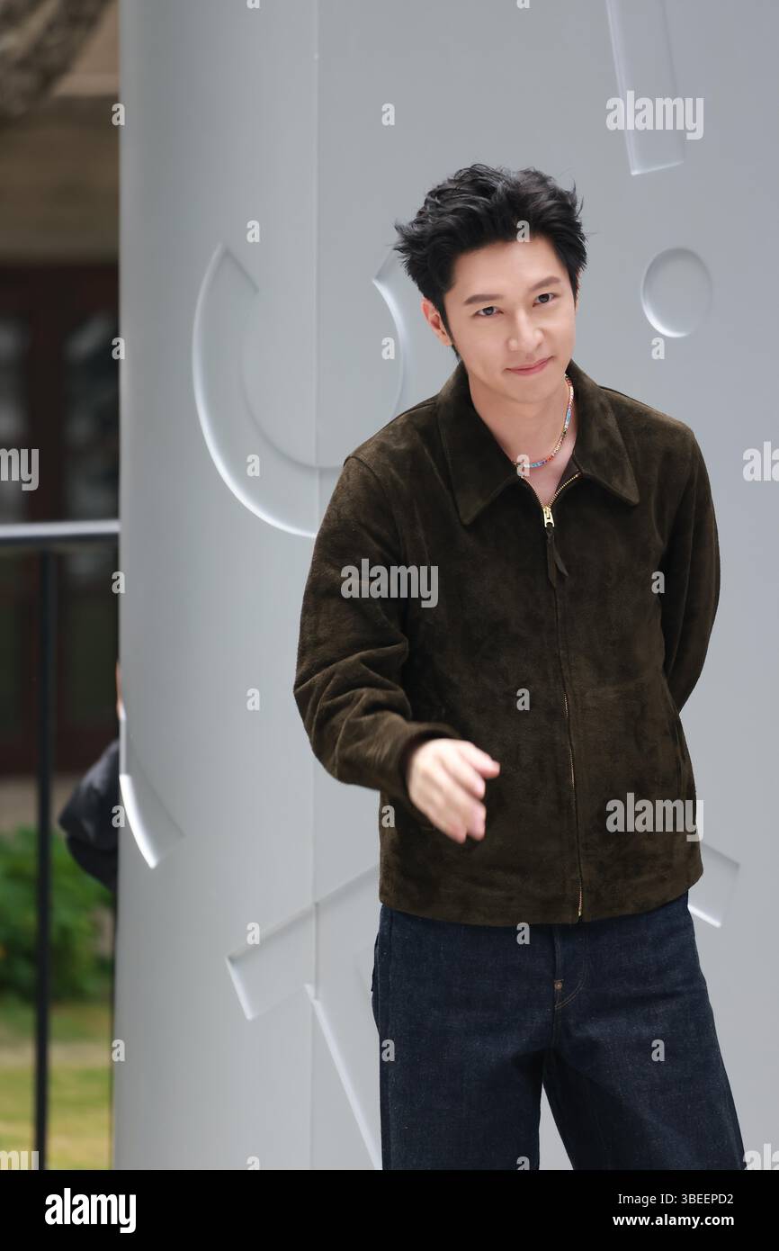 Hong Kong actor Sun Yang attends an activity in Shanghai, China, 15 May ...