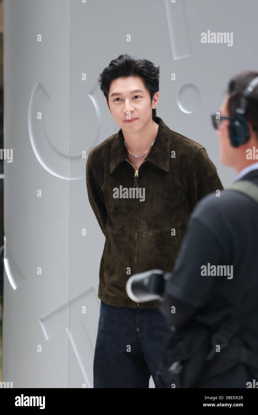 Hong Kong actor Sun Yang attends an activity in Shanghai, China, 15 May ...