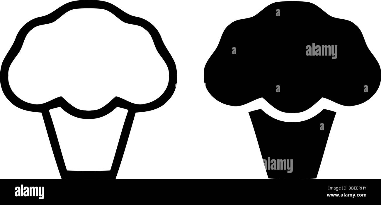 Cupcake symbols Stock Vector Images - Alamy