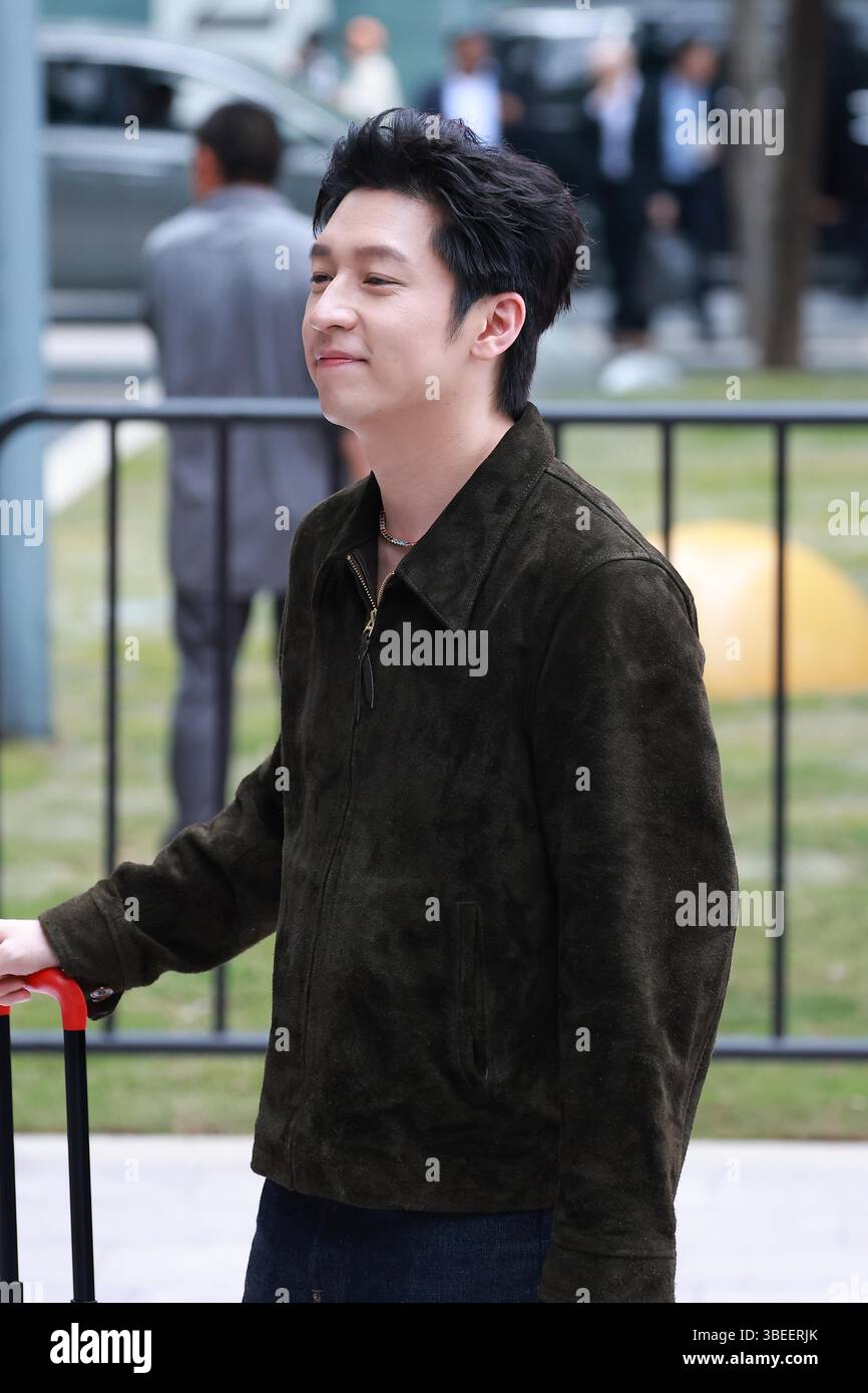 Hong Kong actor Sun Yang attends an activity in Shanghai, China, 15 May ...