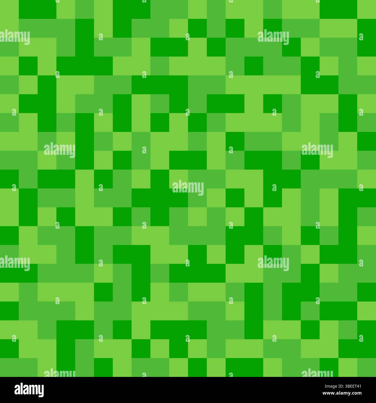 Pixel grass seamless pattern. Pixelart computer block texture. Digital ...