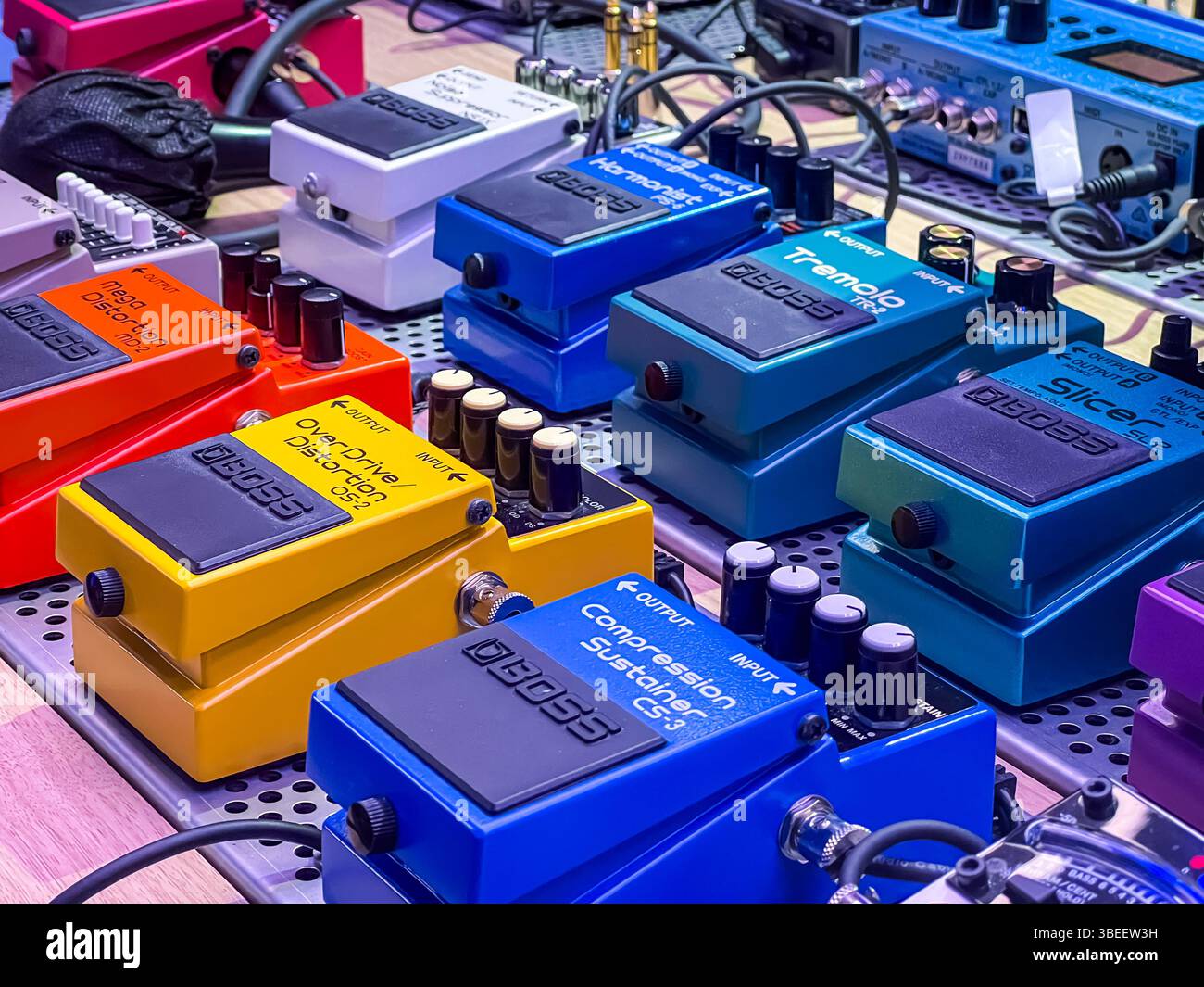 Tokyo, Japan - May 25 2025: Boss Guitar Pedals Displayed In Roland ...