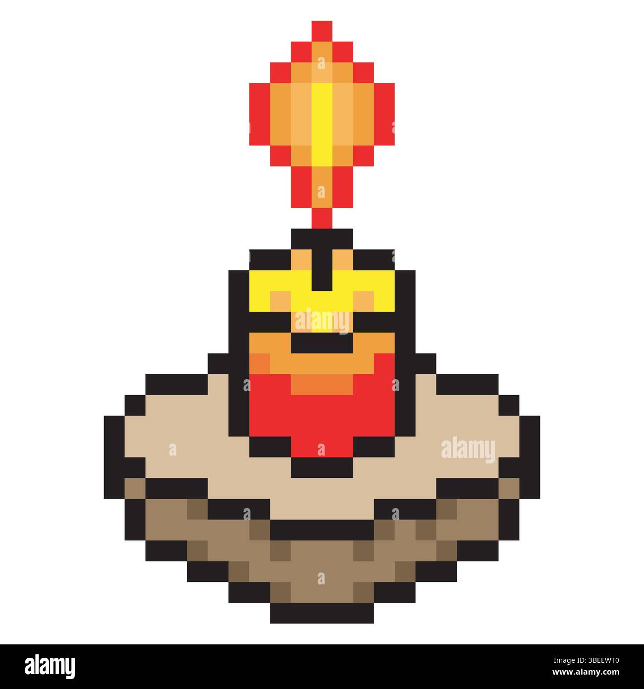 Candle in candlestick icon Cut Out Stock Images & Pictures - Alamy