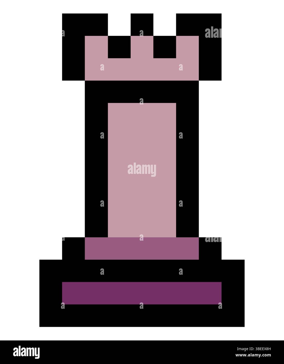 Rook chess piece in pixel art style Stock Vector Image & Art - Alamy