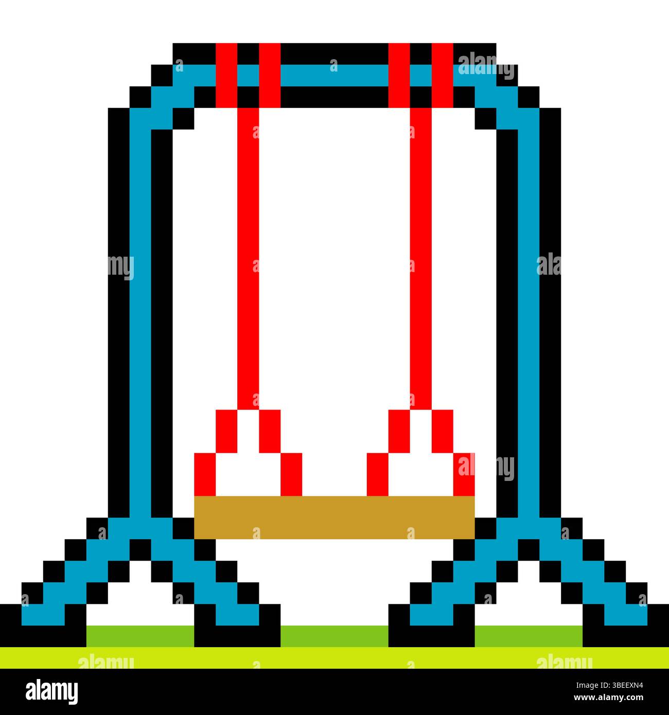 Children's playground swing in pixel art Stock Vector Image & Art - Alamy