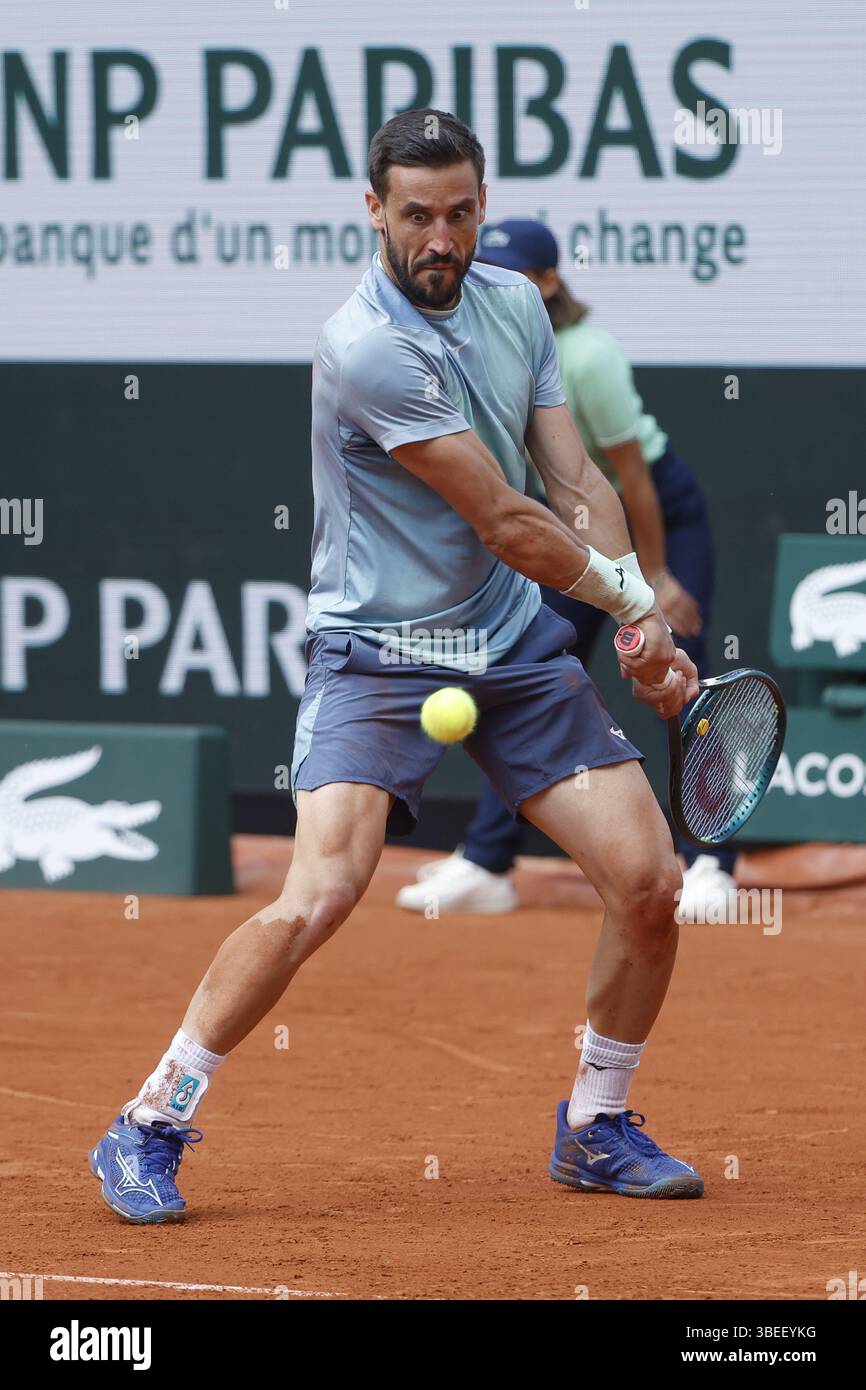 Damir Dzumhur of Bosnia and Herzegovina BIH during day 4 of Roland ...