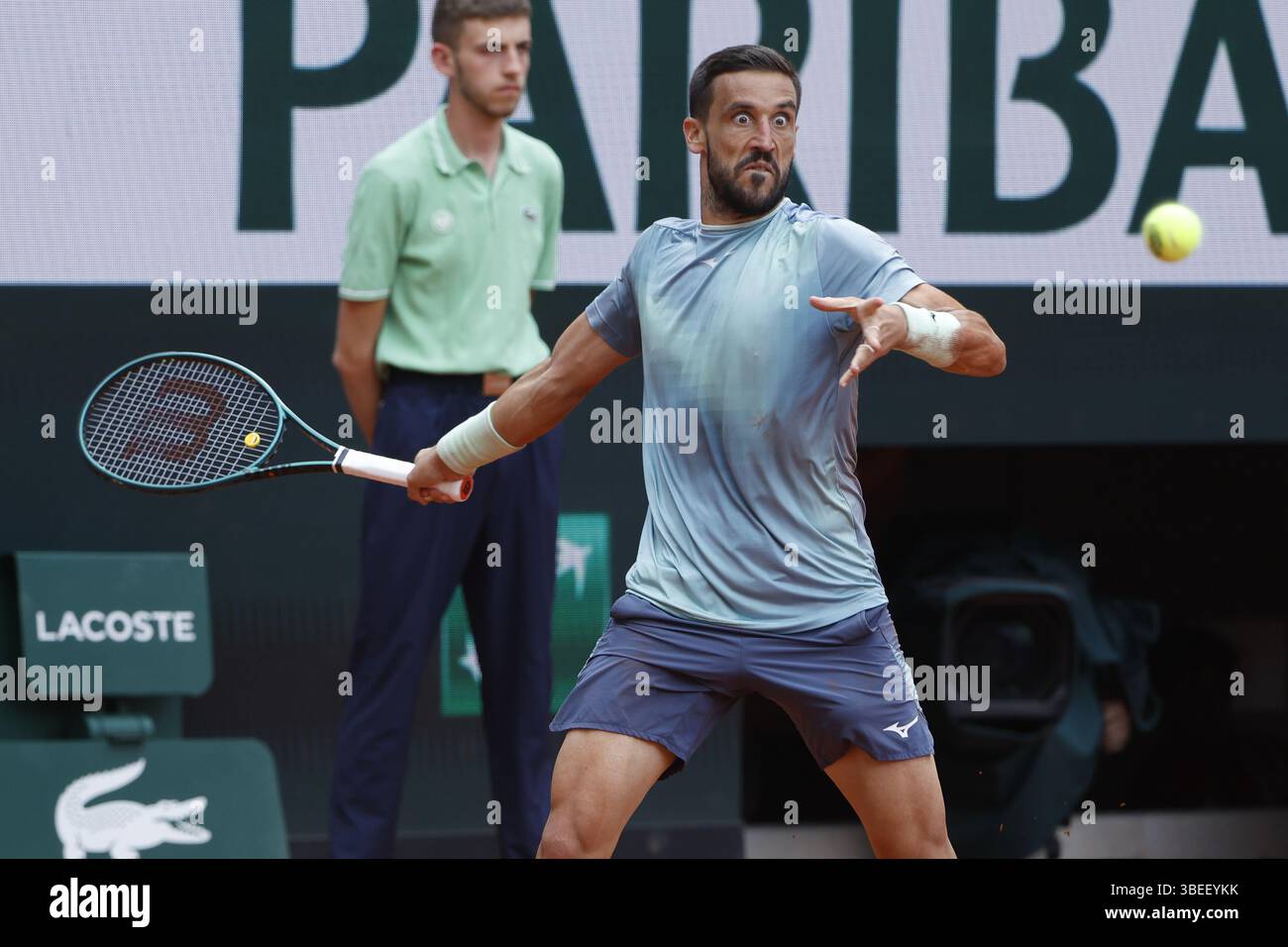 Damir Dzumhur of Bosnia and Herzegovina BIH during day 4 of Roland ...