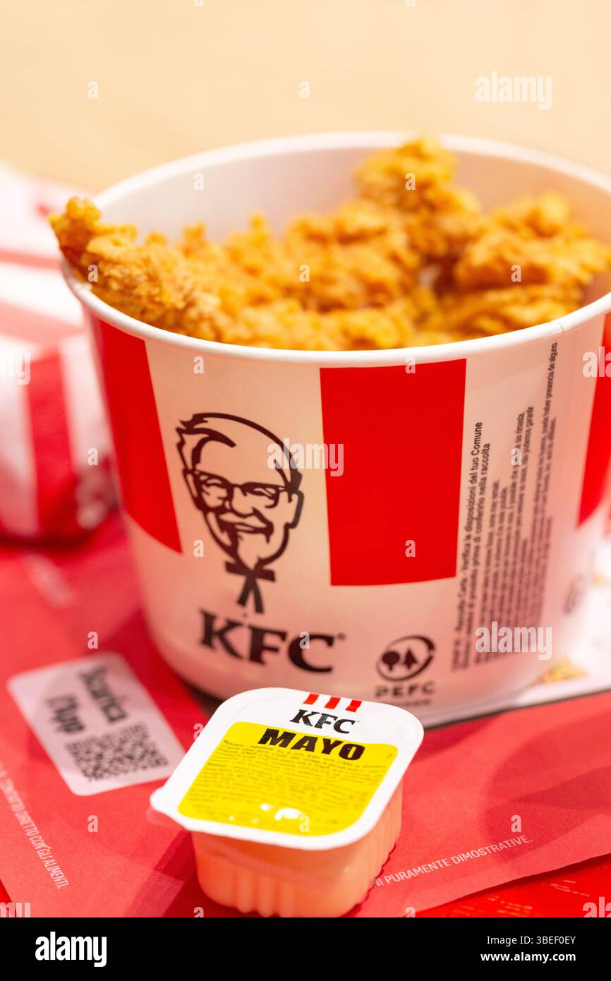 Padova, Italy - April 15, 2025: KFC is popular fast food chain known as ...