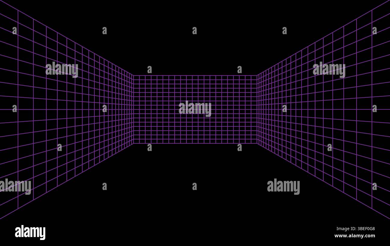 3d grid design interior Stock Vector Images - Alamy