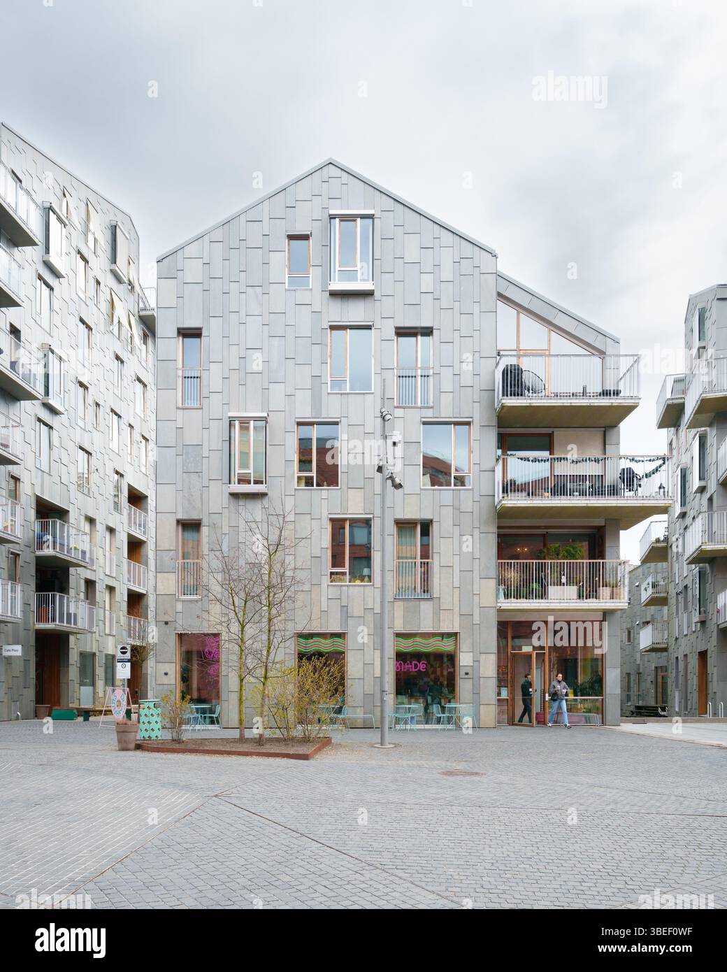 Oslo, Norway - Housing in Bispevika by Vandkunsten Architects Stock ...