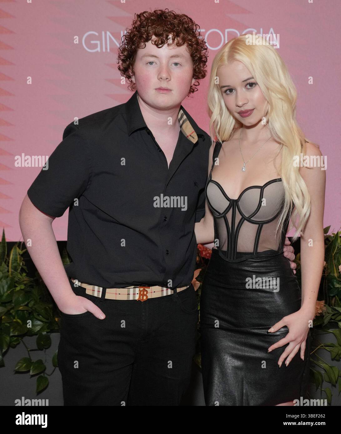 (L-R) Connor Laidman and Kiera Laidman at the Netflix's "GINNY & GEORGIA" Season 3 Los Angeles ...