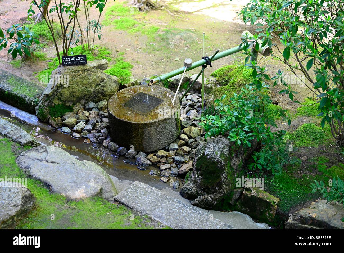 Ryoan-ji temple zen rock garden in Kyoto, Honshu, Japan,Asia Stock ...