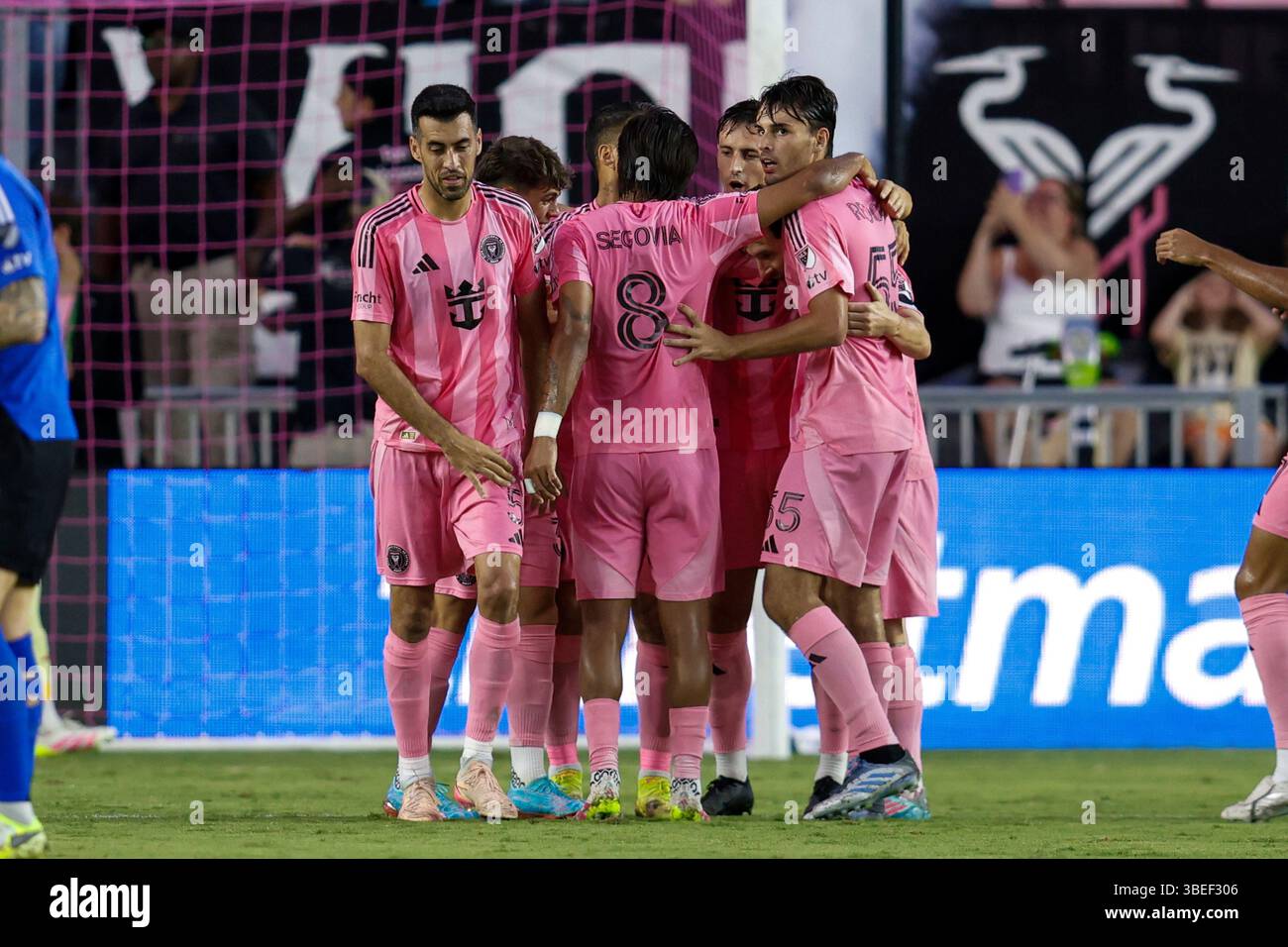 FORT LAUDERDALE, FL - MAY 28: Inter Miami CF players celebrate a goal ...