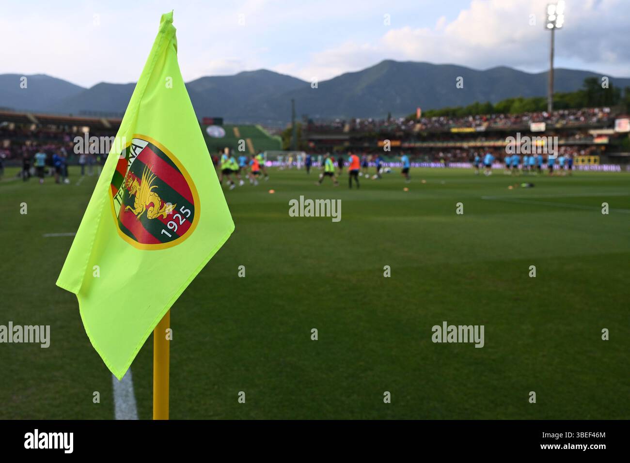 Terni, Italy. 29th May, 2025. Corner Flag during the Serie C NOW Playoffs Match between Ternana ...