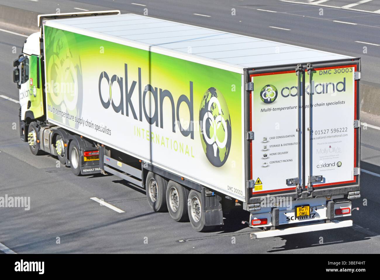 Aerial side back rear view oakland supply chain specialist haulage ...