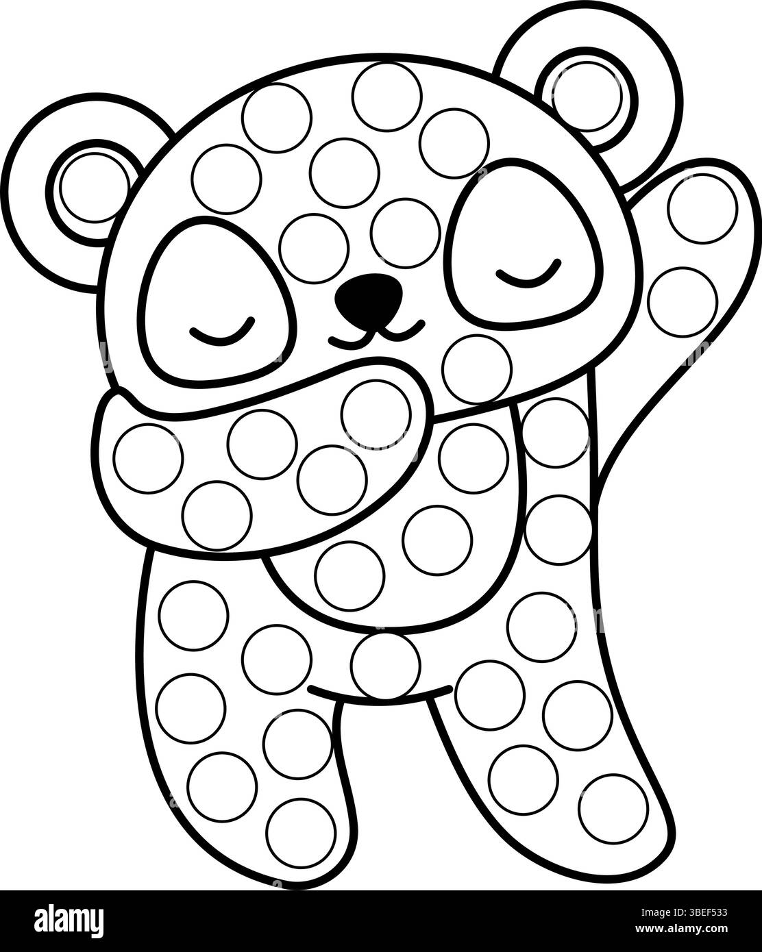 Dot markers pages with animal, vector outline illustration Stock Vector ...