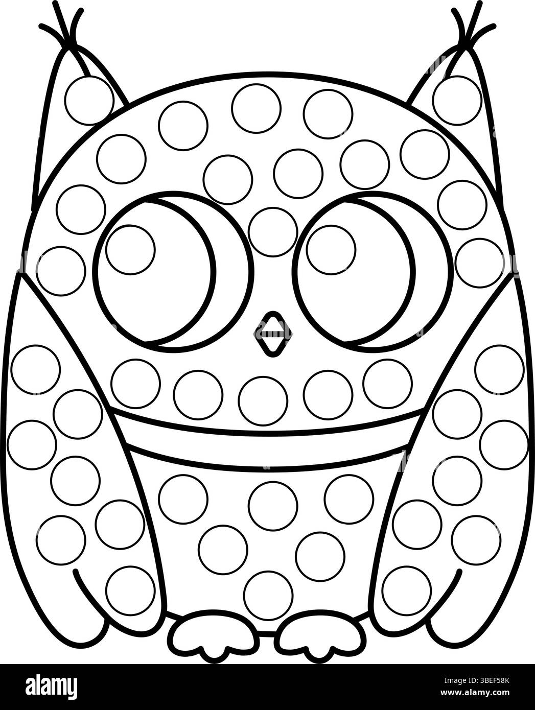 Dot markers pages with animal, vector outline illustration Stock Vector ...