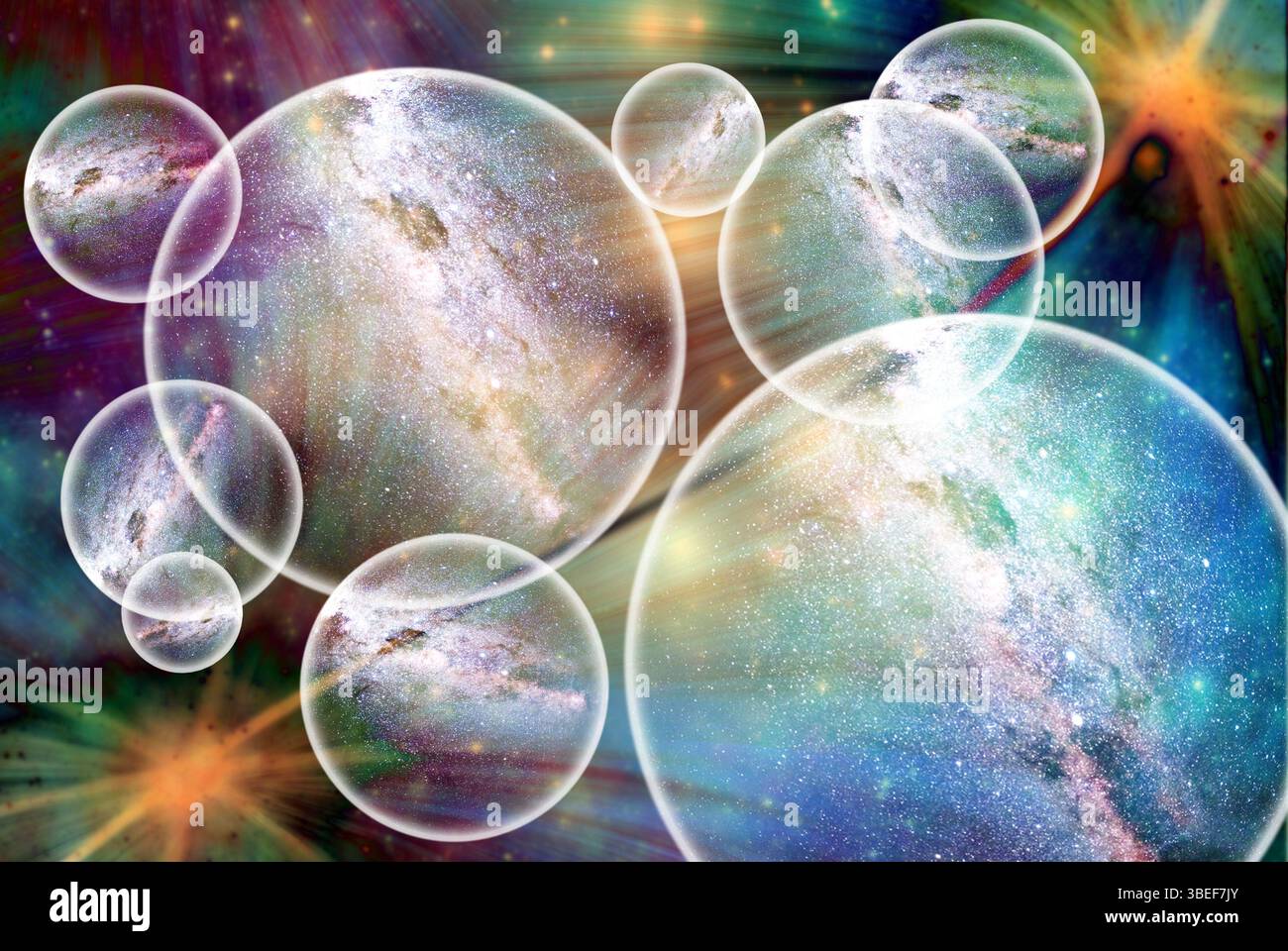multiverse and alternative universes concept Stock Photo - Alamy