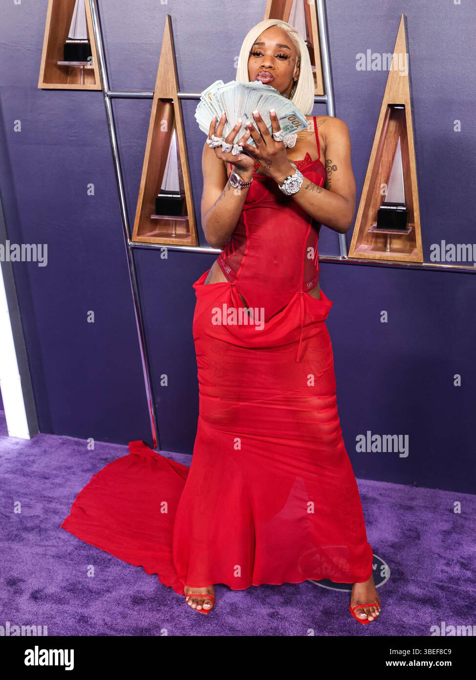 LAS VEGAS, NEVADA, USA - MAY 26: American rapper Sexyy Red (Janae ...