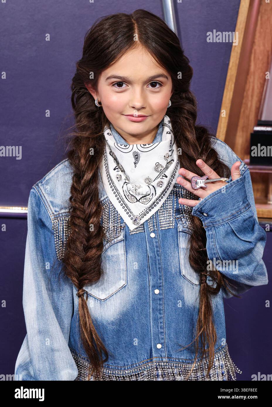 LAS VEGAS, NEVADA, USA - MAY 26: Taylen Biggs arrives at the 2025 ...