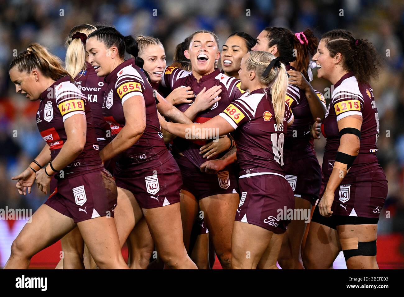 Newcastle, Australia. 29th May, 2025. Makenzie Weale of the Maroons ...