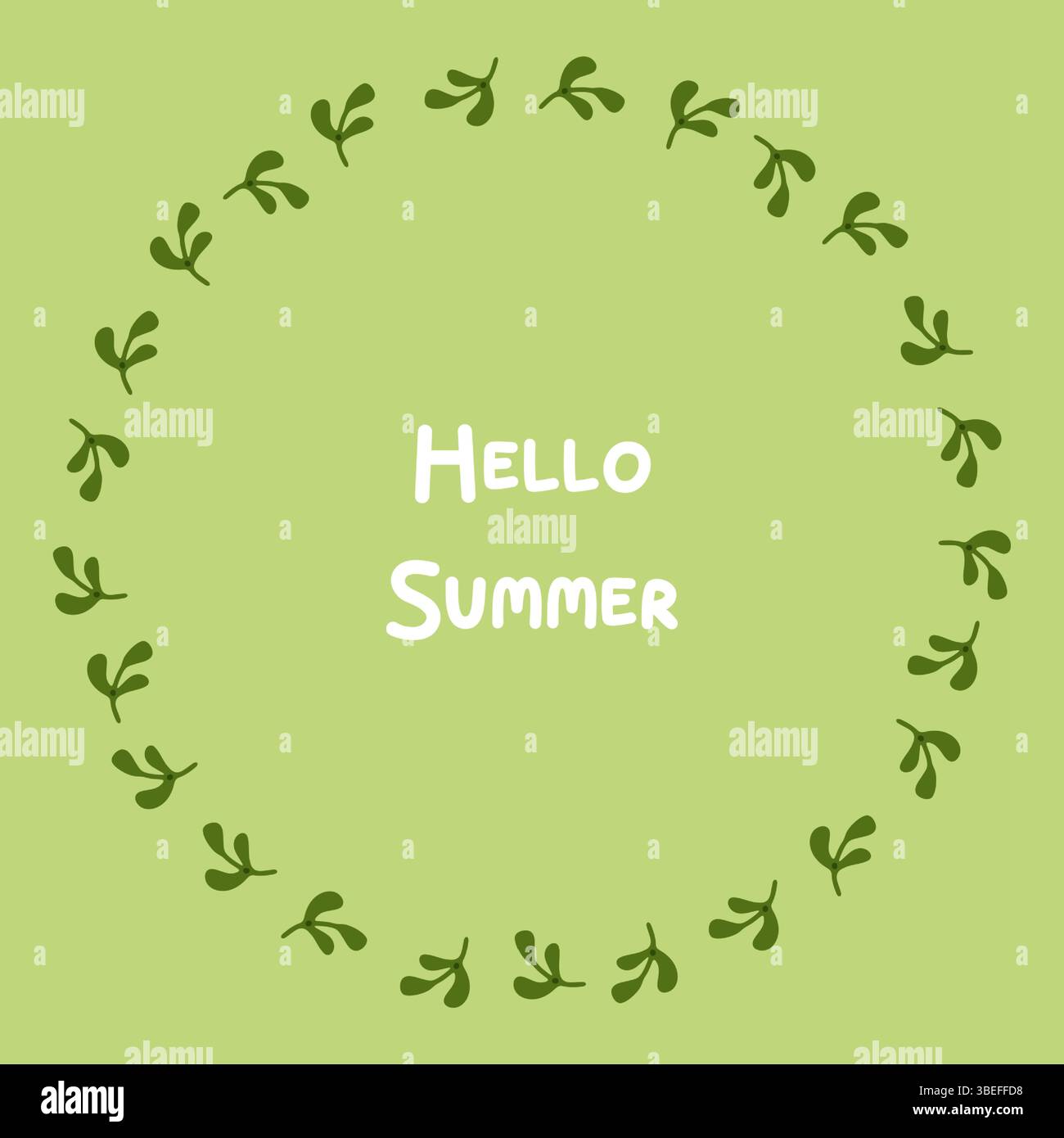 Simple wreath frame space Stock Vector Images - Alamy