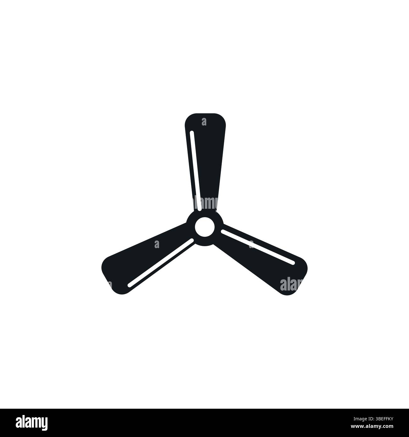 Fan blade vector propeller icon. Ship blade fan turbine airplane logo ...