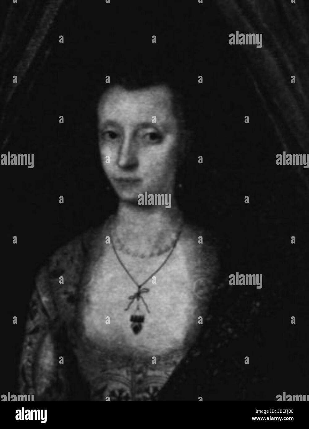 This portrait of Anne Twysden, painted around 1615, is a representation ...