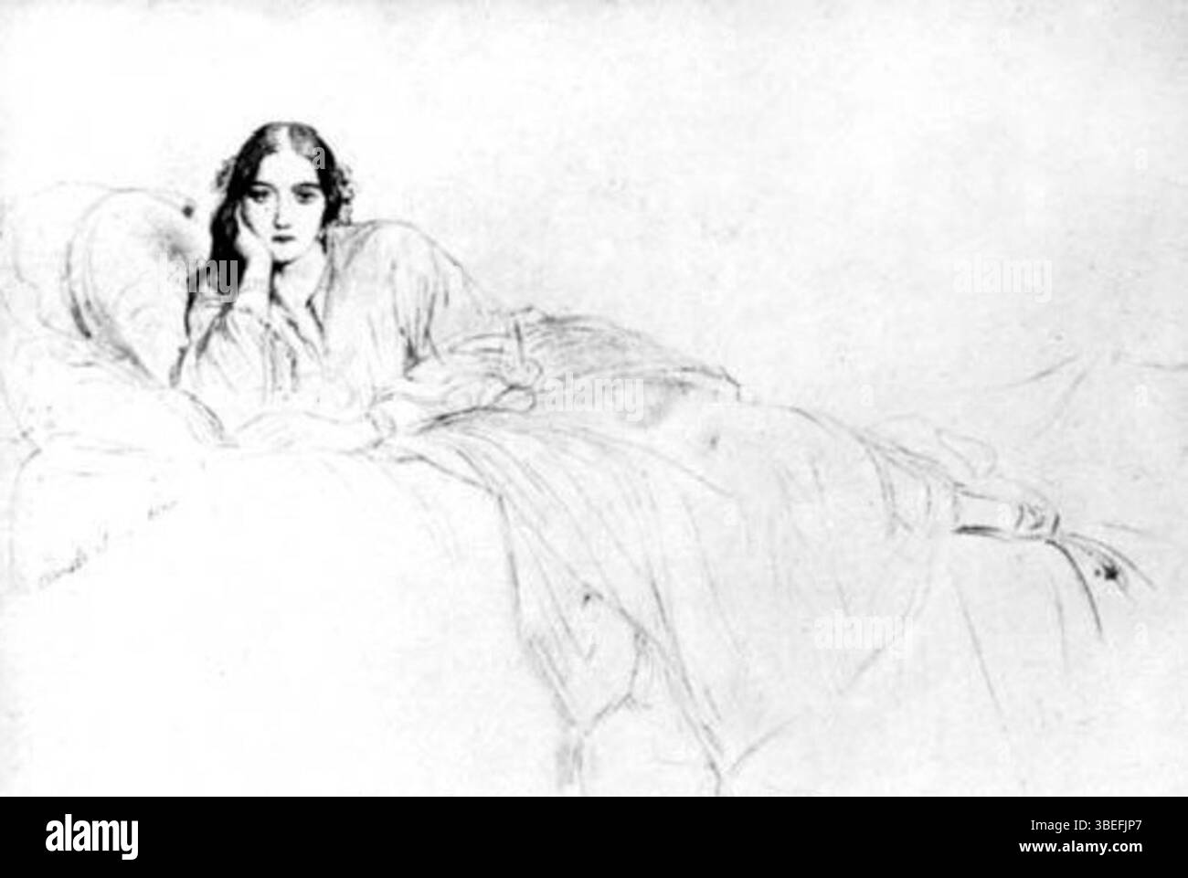 Delfina Potocka , drawing by Paul Delaroche ( née Komar ( Murowane ...