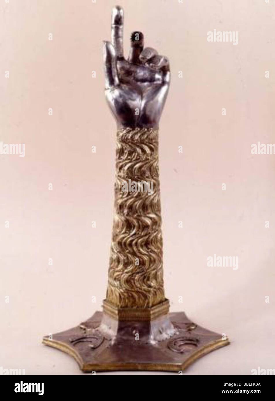 A relic of Saint John the Baptist's arm, crafted by Sofia Mata de la ...