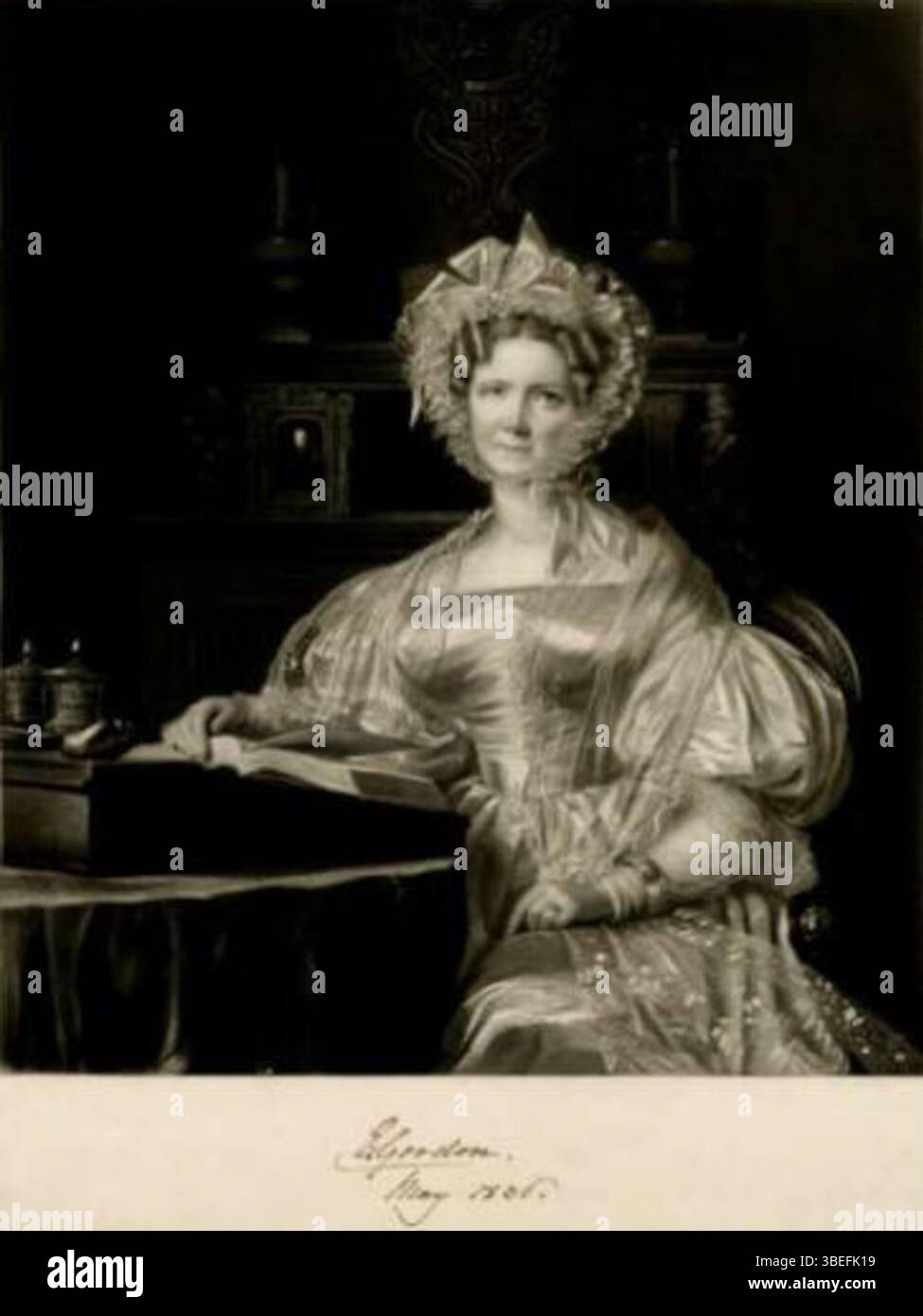 A portrait of Elizabeth Gordon (née Brodie), Duchess of Gordon, created ...