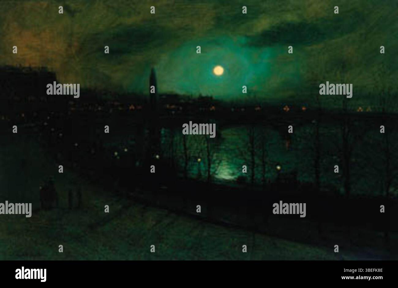 'Cleopatra's Needle' is a work by Walter Linsley Meegan, depicting the ...