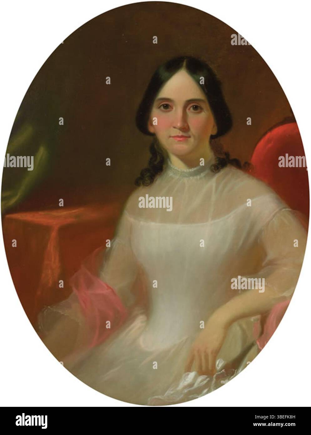 This unsigned oil painting by George Caleb Bingham, created in the 19th ...