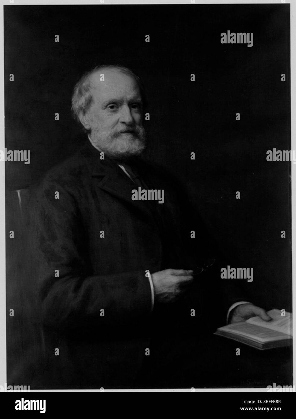A 1889 oil painting by Hermann Schmiechen of John Osborne Sargent, a ...