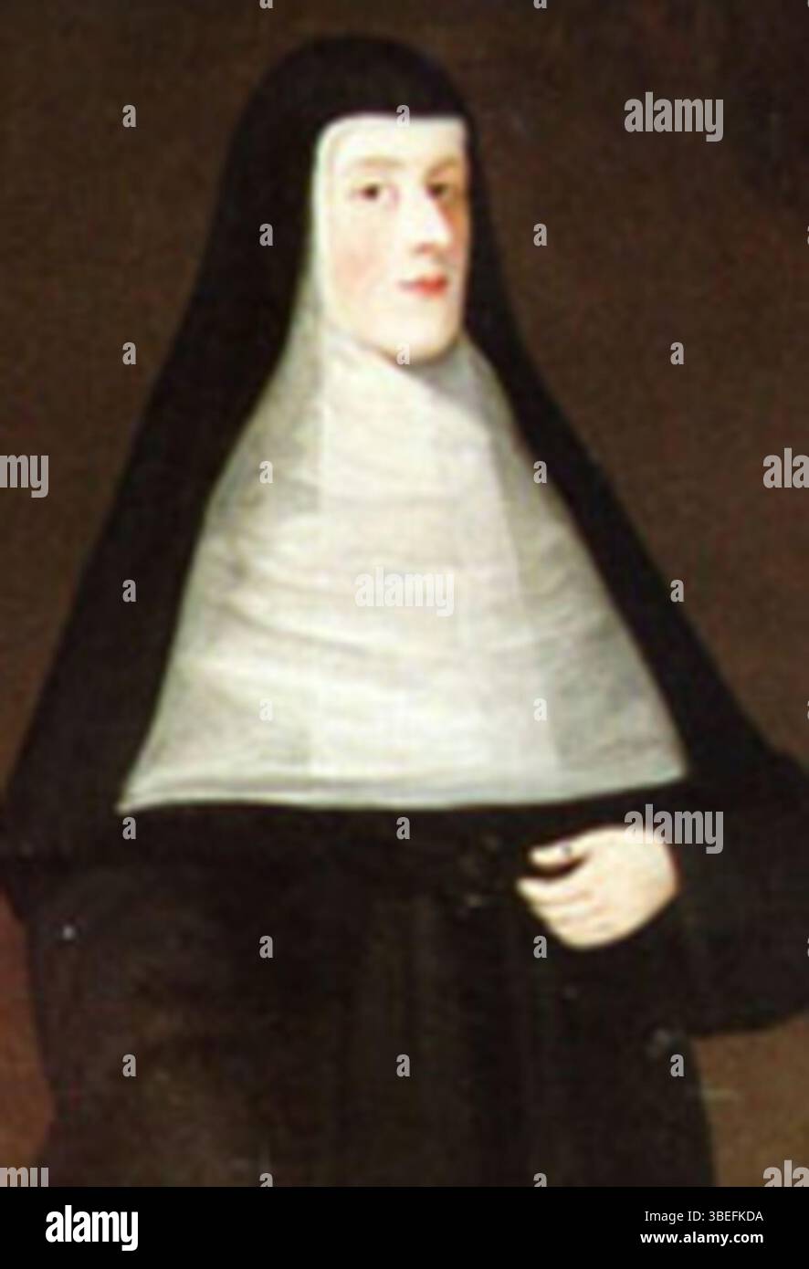 Circa 1658 portrait of Sor Ana Margarita de San José, daughter of ...