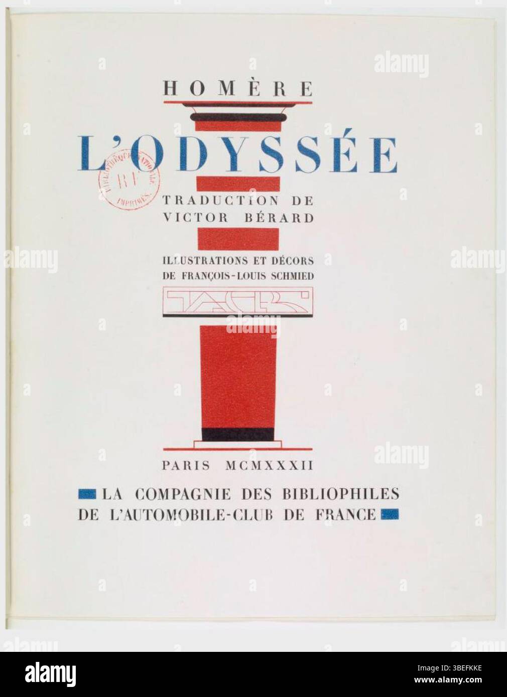 François-Louis Schmied’s illustrated title page for the 1928 edition of ...