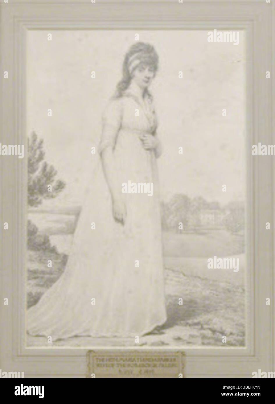 Print, engraving, The Hon. Maria Theresa Parker (1775-1856) after Henry ...